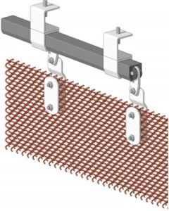 Biscay Curtain Mesh System - Locker Architectural Mesh