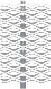 Expanded Metal Mounting System - Single - Locker Architectural Mesh