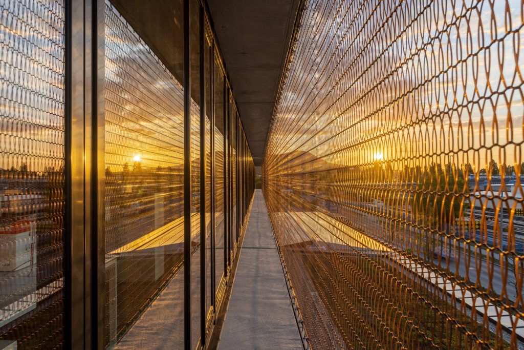 Market Építo at Budapest - Locker Architectural Mesh